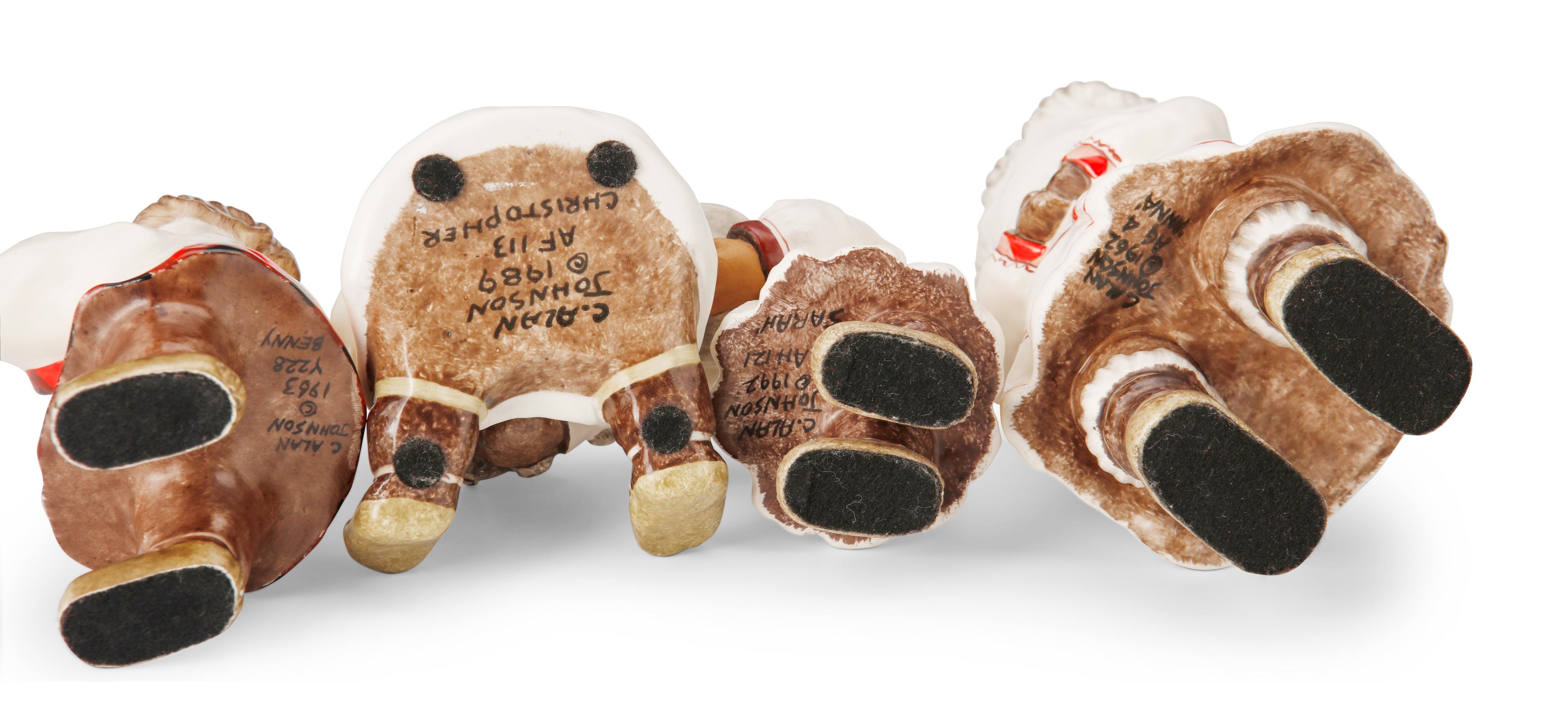 C. Alan Johnson | A group of C. Inuit ceramic figurines (Late 20th ...