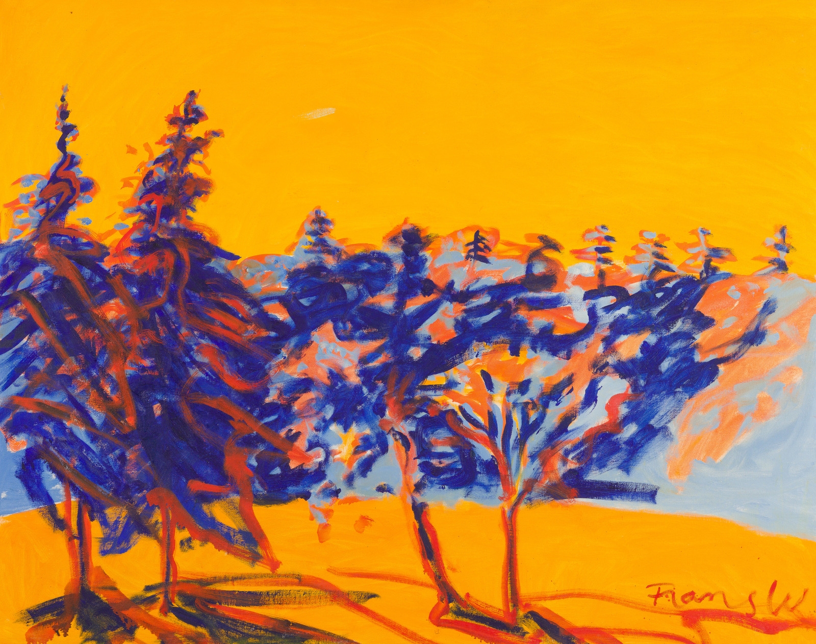 Frans Widerberg | Trær i Torvø (1974) | MutualArt