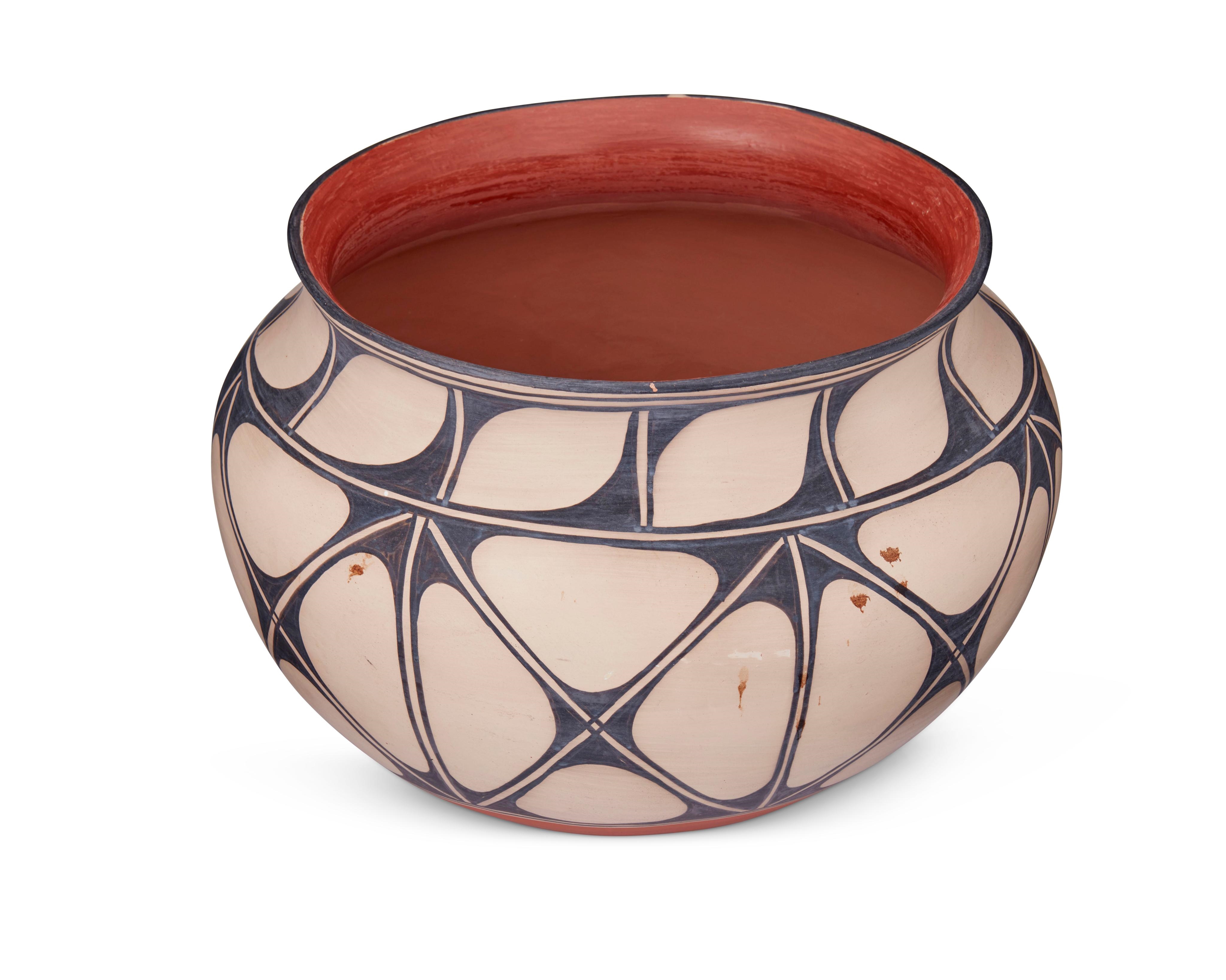 Robert Tenorio | A large Santo Domingo polychrome pottery jar, late ...