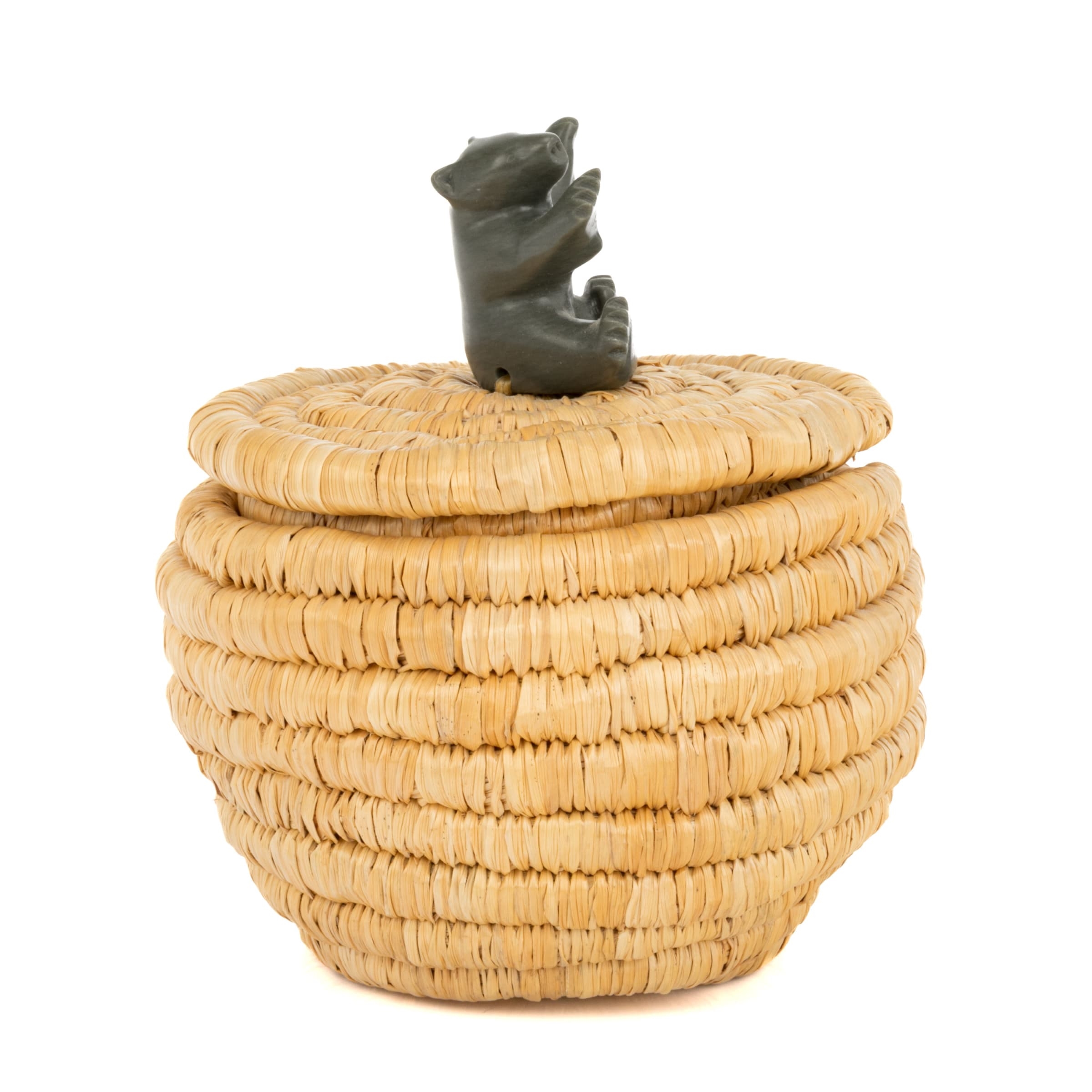 Lucy Kumarluk | Basket with Polar Bear Cub Knop (2009) | MutualArt