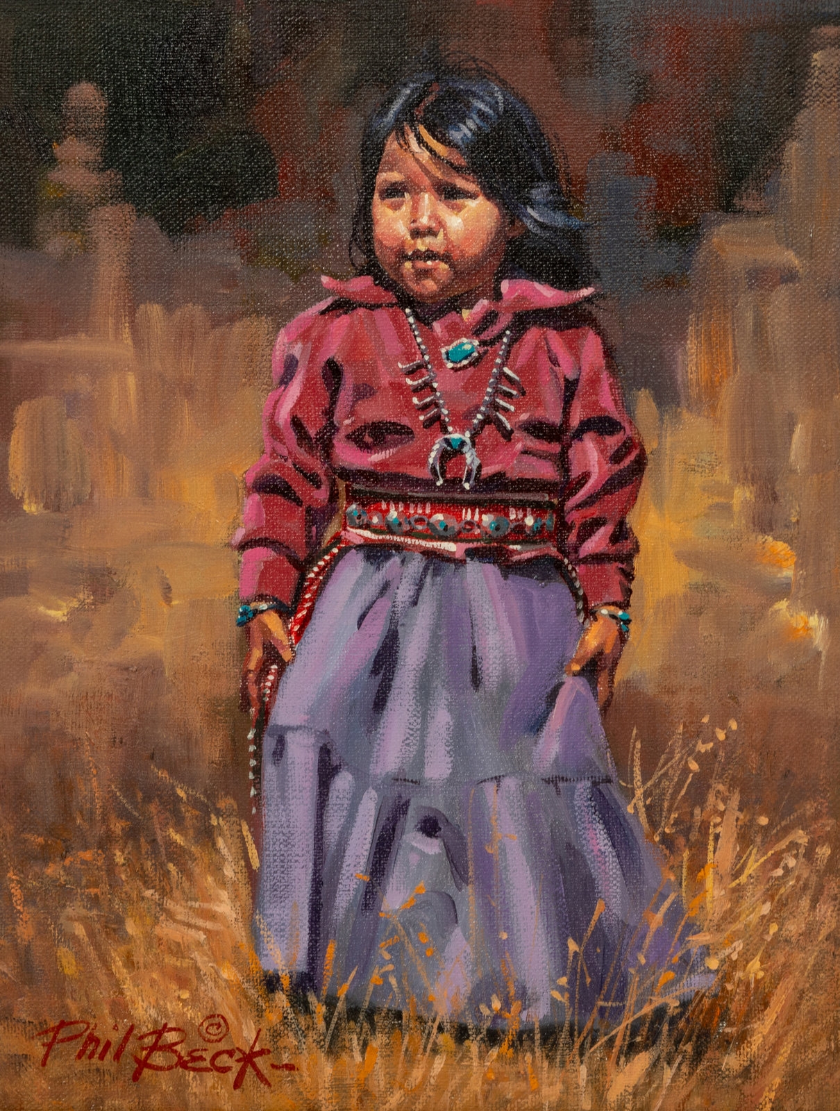Phil Beck | Navajo Girl | MutualArt