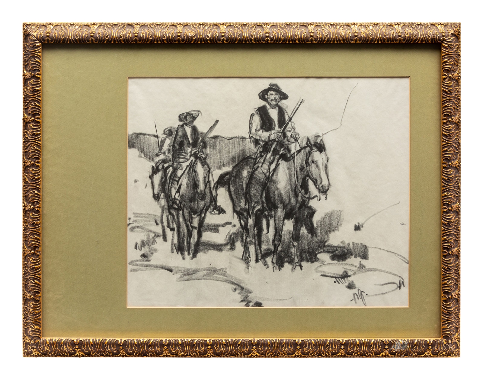 Ned Jacob | Cowboys on Horseback | MutualArt