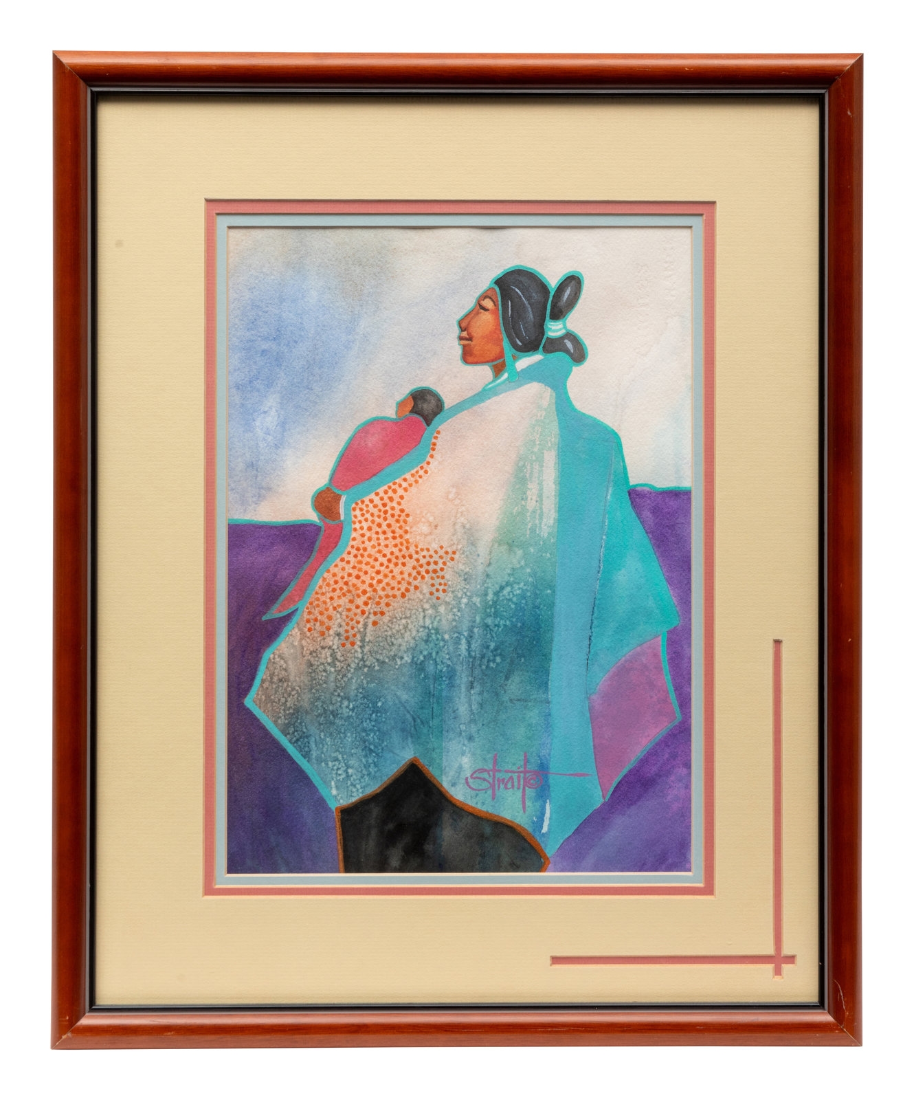 Dorothy Strait | Navajo Woman with Child | MutualArt