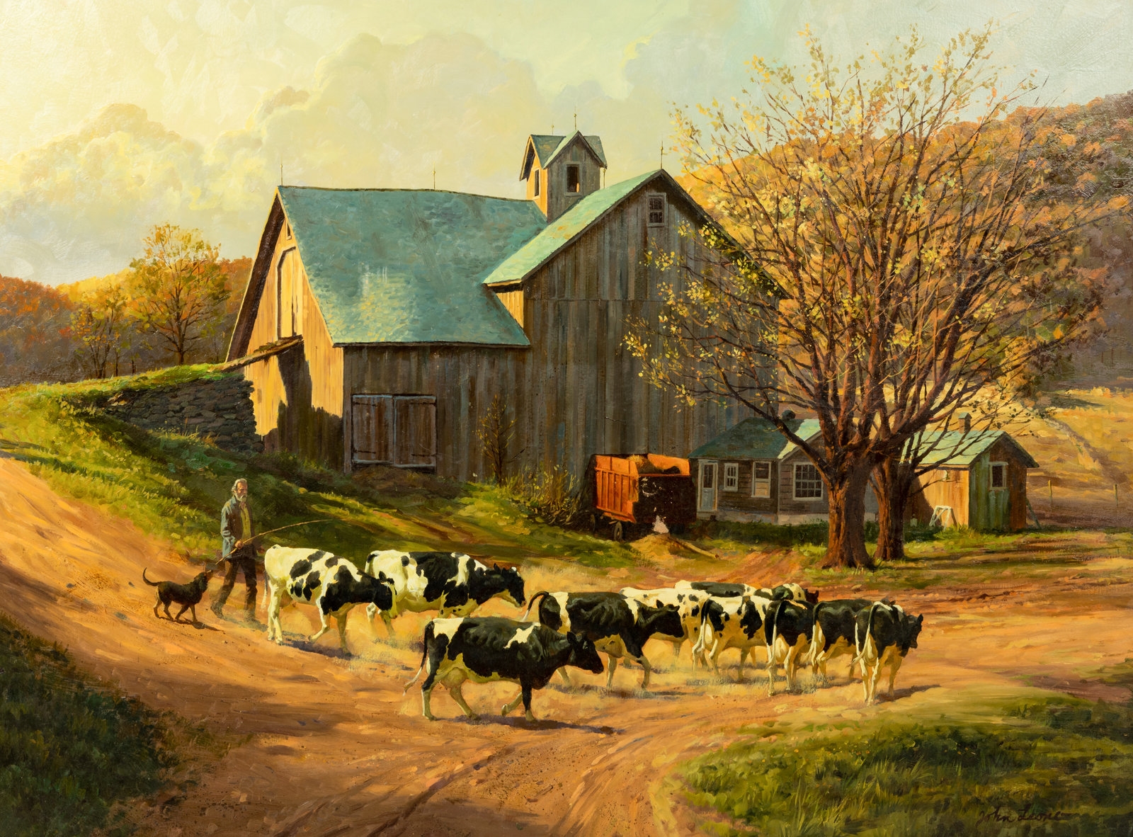 John Leone | Milking Time (1988) | MutualArt