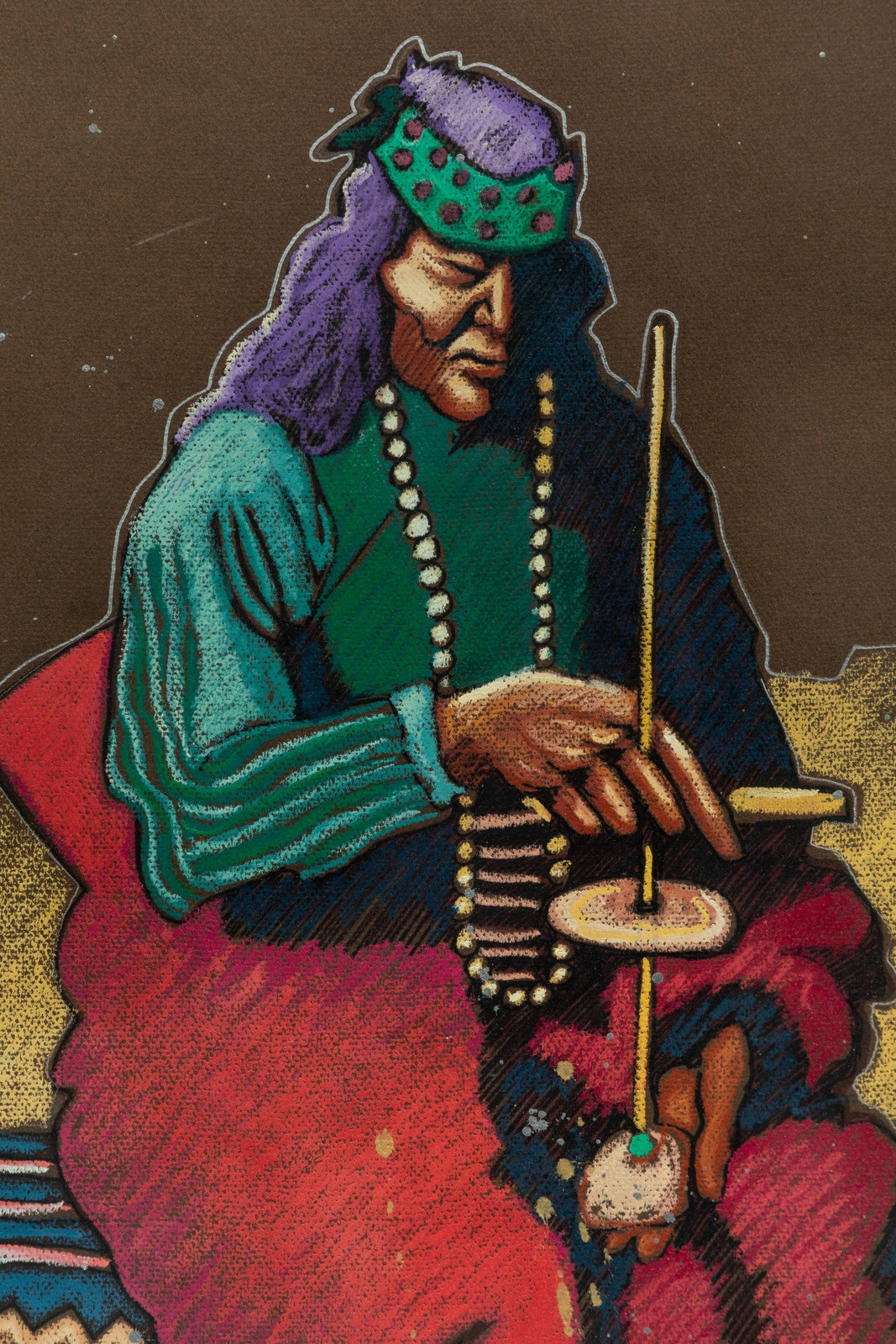 Darren Vigil Gray | Seated Indian | MutualArt