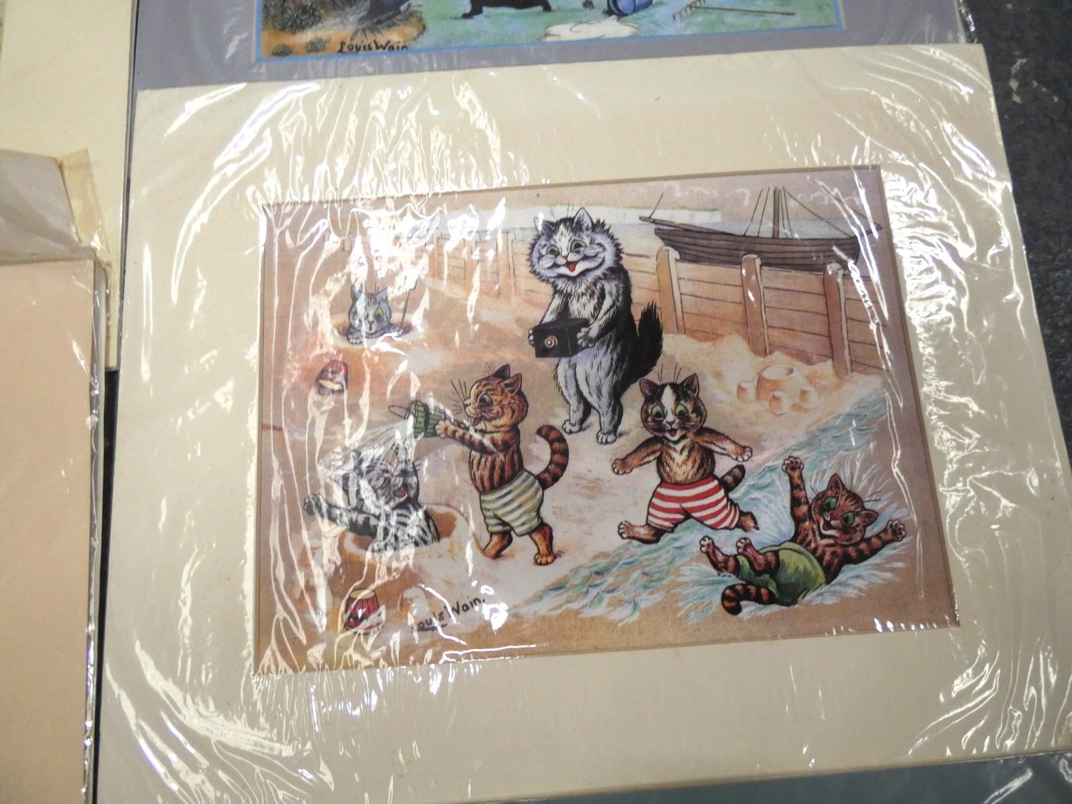 Louis Wain | Various modern Louis Wain style cat prints. | MutualArt