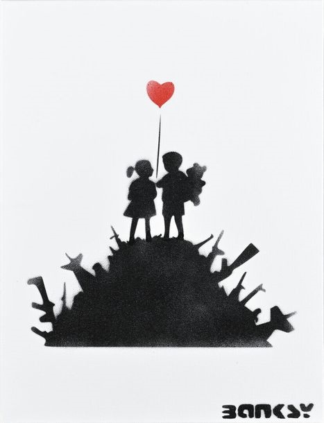 Banksy | Kids on guns | MutualArt