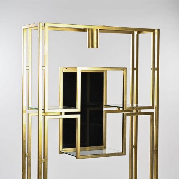 Kim Moltzer | Bookcase with gilded metal structure | MutualArt