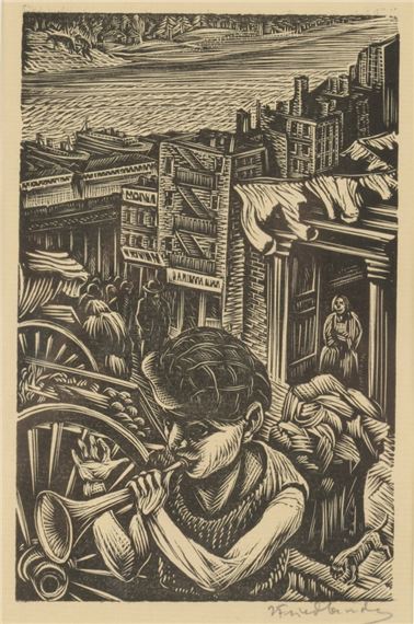 Isac Friedlander | BOY WITH TRUMPET, | MutualArt