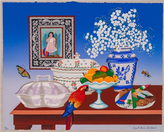 Miguel Garcia Ceballos | Still Life with Parrot (1991) | MutualArt