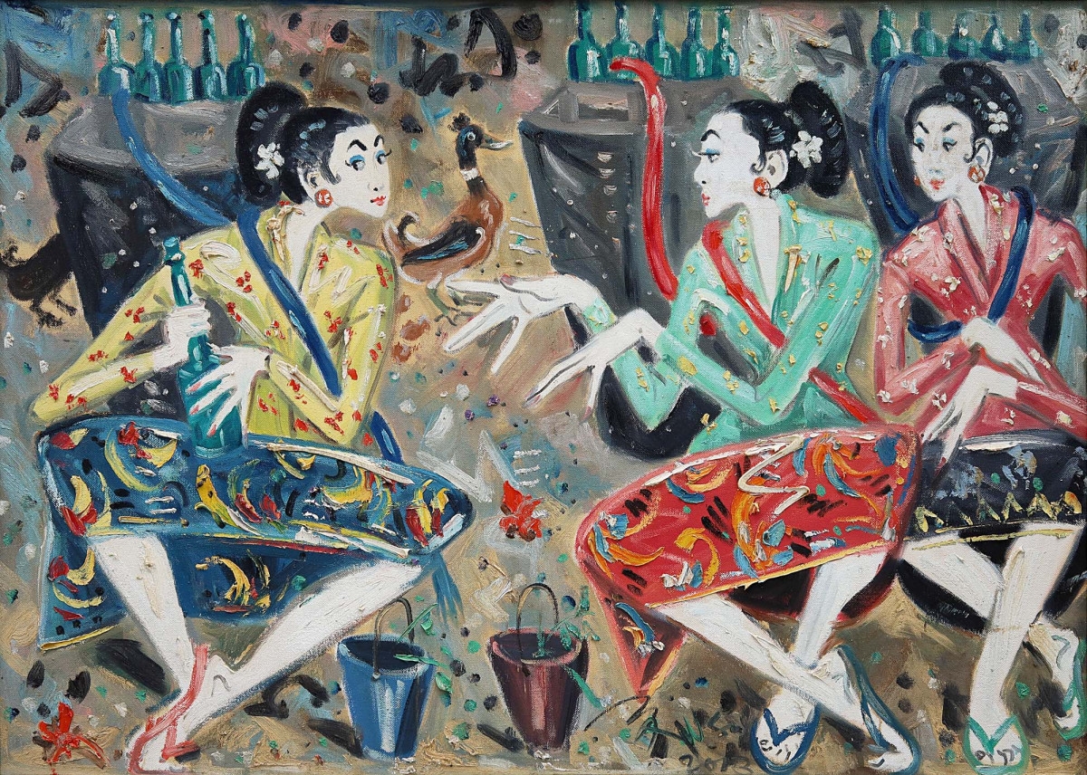 Nyoman Gunarsa | Potret Lelaki (1973) | MutualArt