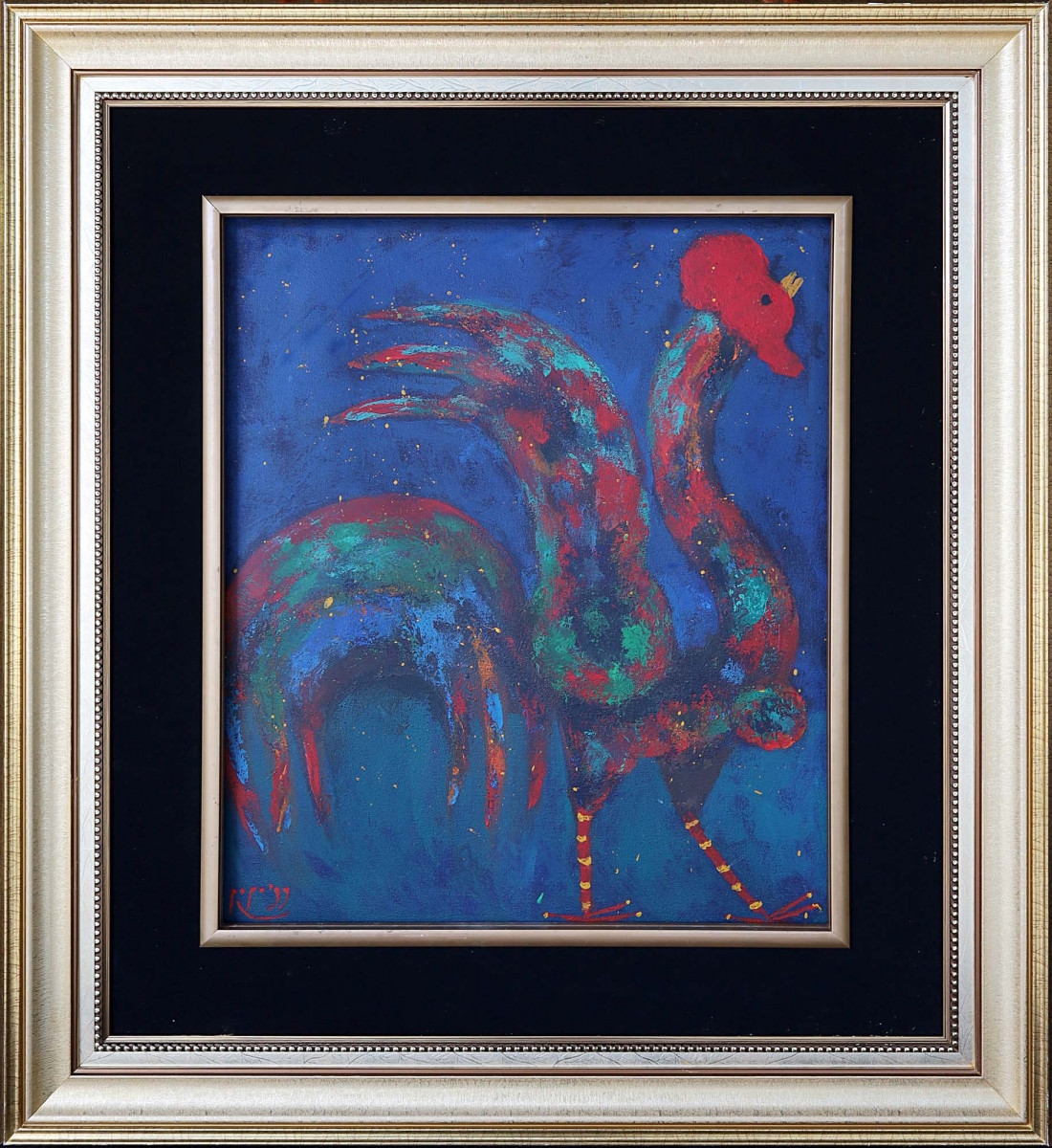 Popo Iskandar | Rooster And Stary Night (1999) | MutualArt