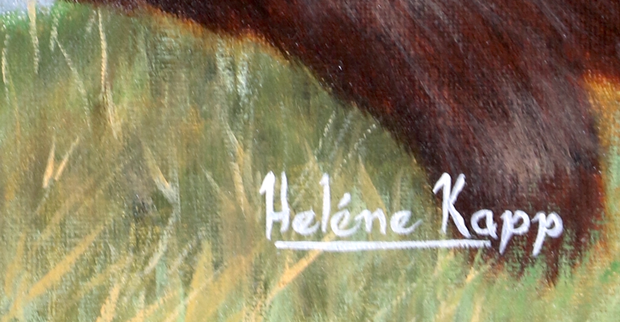 Helen Kapp | GIRL FEEDING A BUNNY | MutualArt