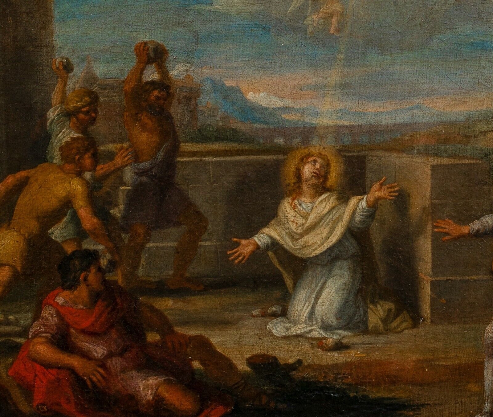 French School, 17th Century | THE STONING OF ST STEPHEN OIL PAINTING (17th Century) | MutualArt