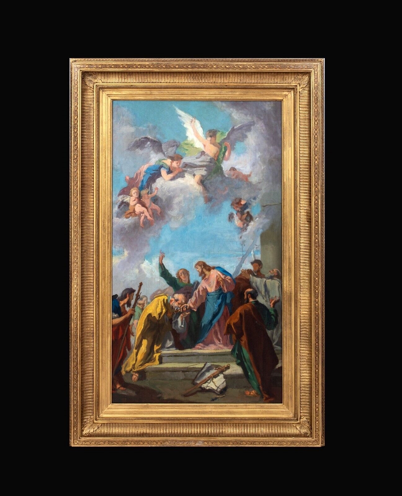 Italian School, 18th Century | CHRIST GIVING THE KEYS OF PARADISE TO ...