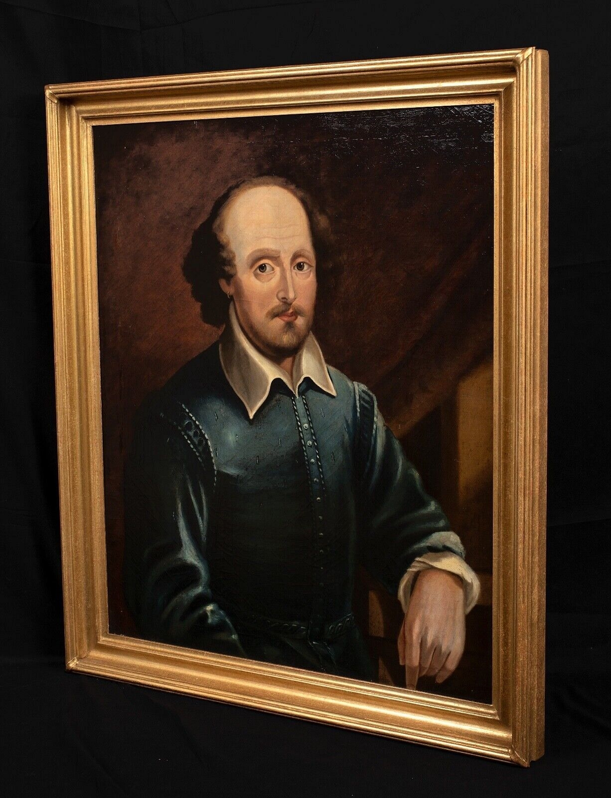 Thomas Spinks | PORTRAIT OF WILLIAM SHAKESPEARE OIL PAINTING (19th ...