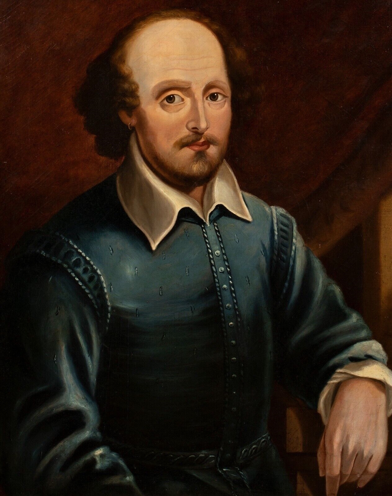 Thomas Spinks | PORTRAIT OF WILLIAM SHAKESPEARE OIL PAINTING (19th ...