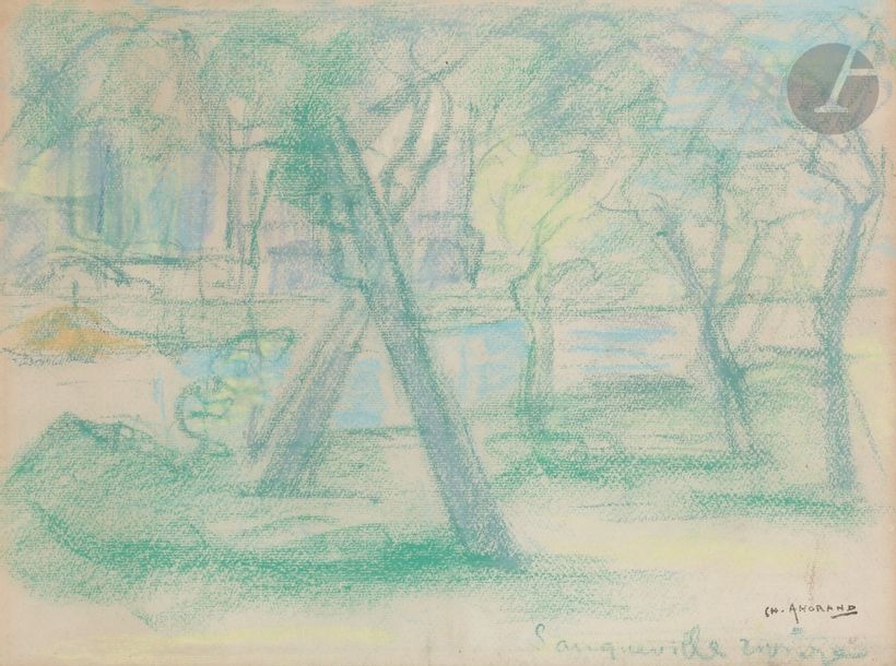 Charles Angrand | River at Sauqueville-sur-Scie | MutualArt