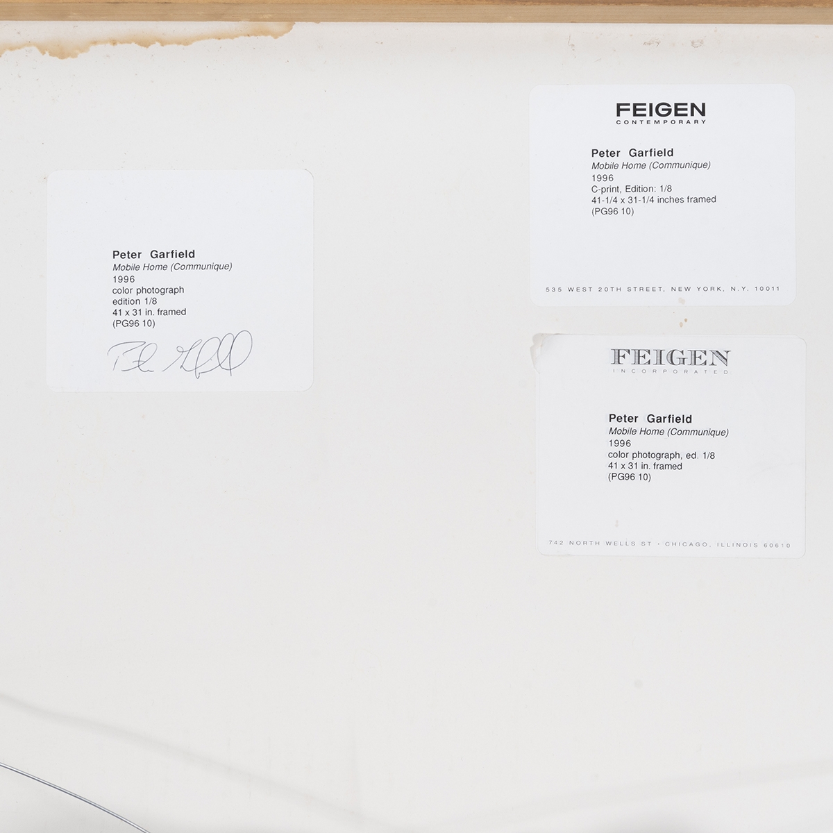 Peter Garfield | Mobile Home (1996) | MutualArt