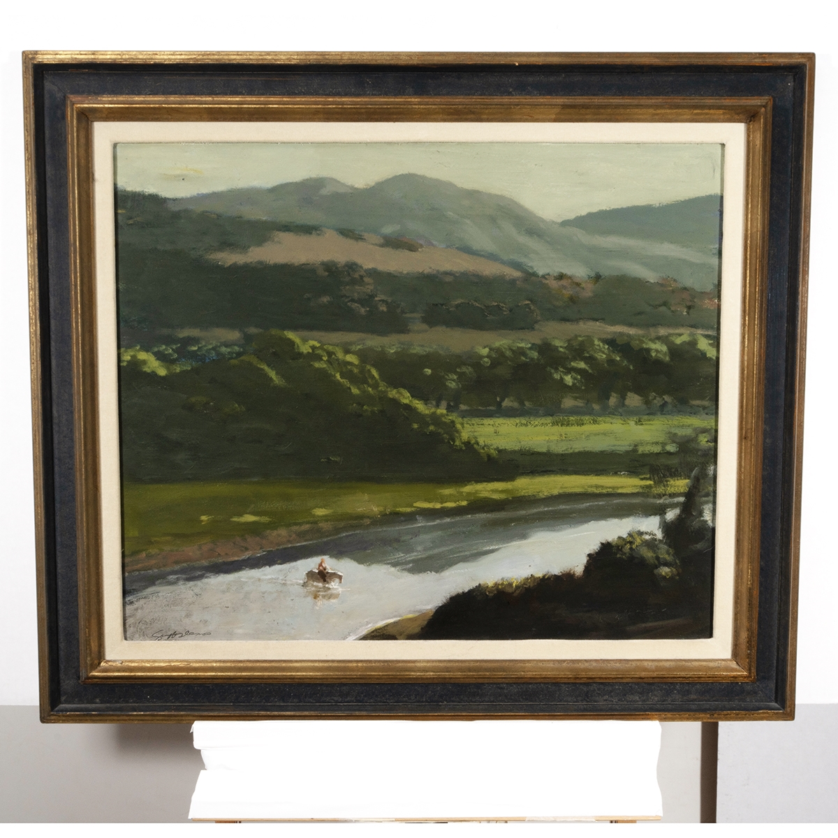 Geoffrey Lewis | Crossing River Landscape | MutualArt