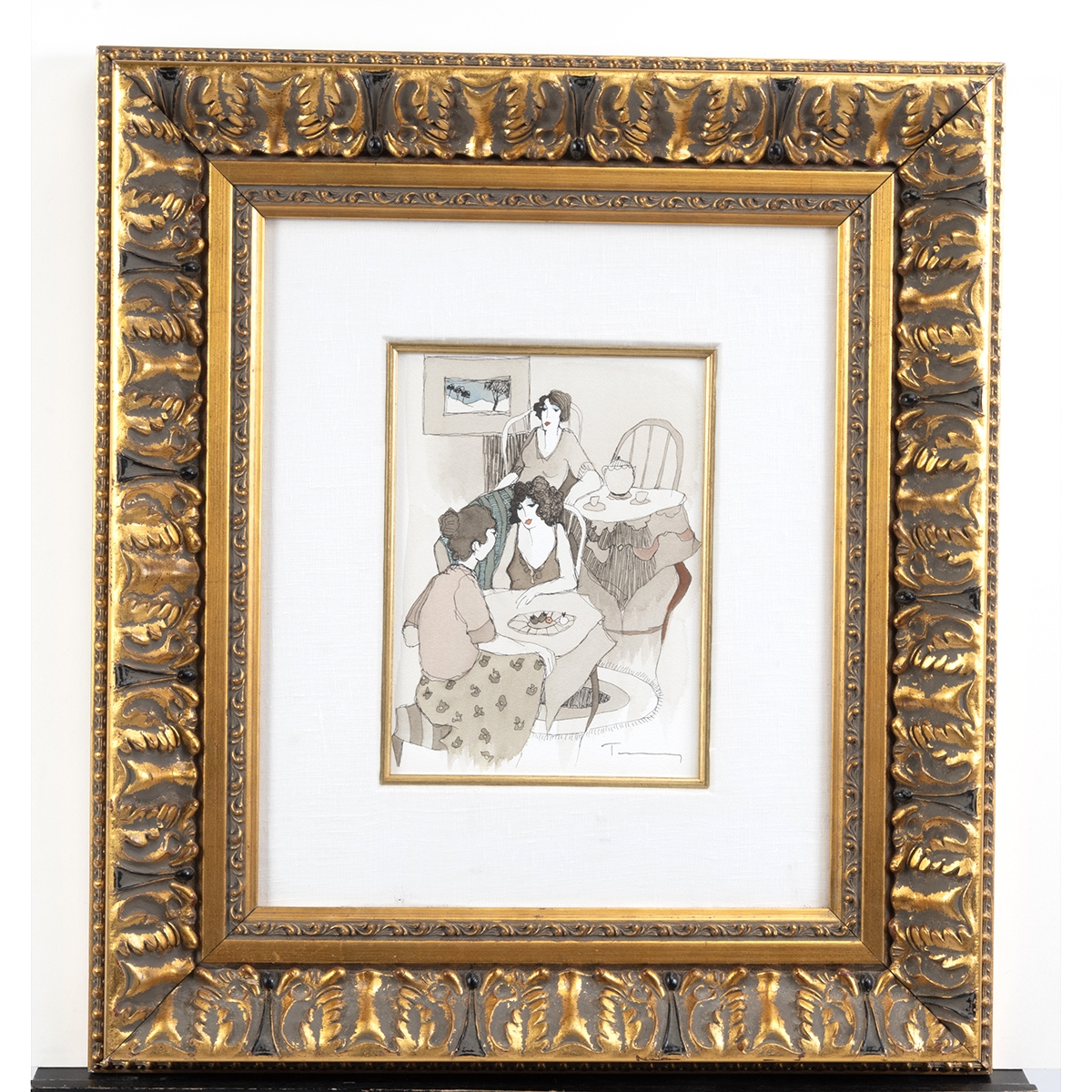 Itzchak Tarkay | Tark Brunch and Friends (1935) | MutualArt