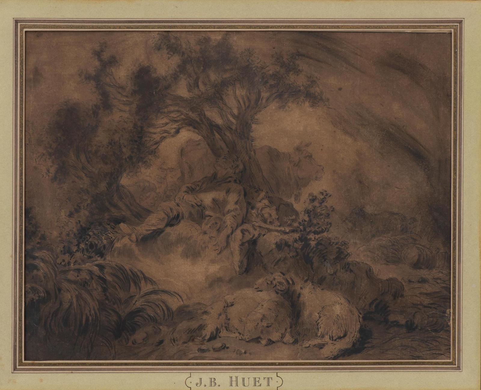 Jean-Baptiste Huet | BERGER ENDORMI | MutualArt