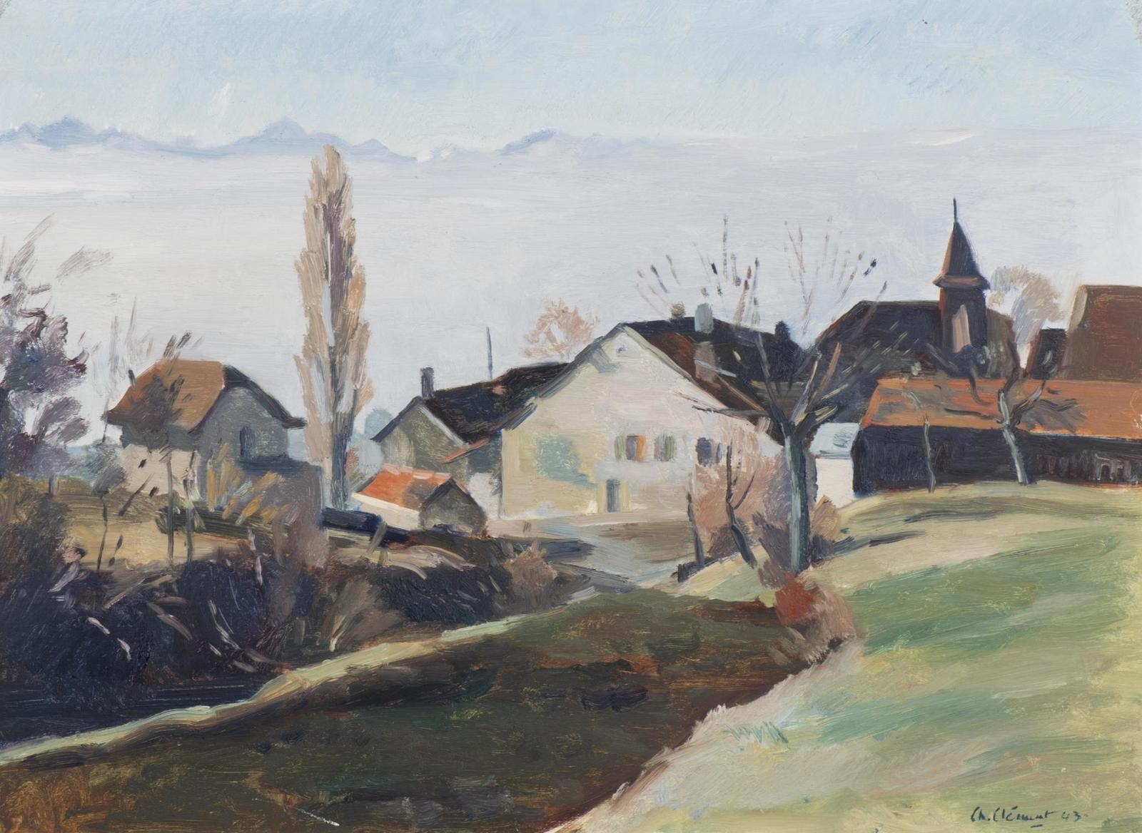 Charles Clément | Vue depuis Belmont (1943) | MutualArt