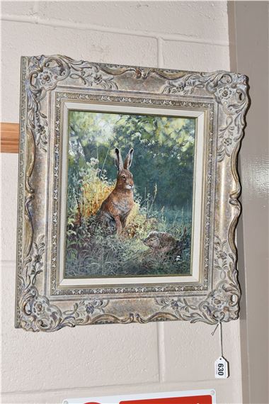 David Feather | DAVID FEATHER (1952-2005) A HARE AND HEDGEHOG IN A ...