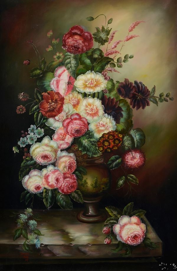 Johan Laurentz Jensen | Studio di natura morta con fiori | MutualArt