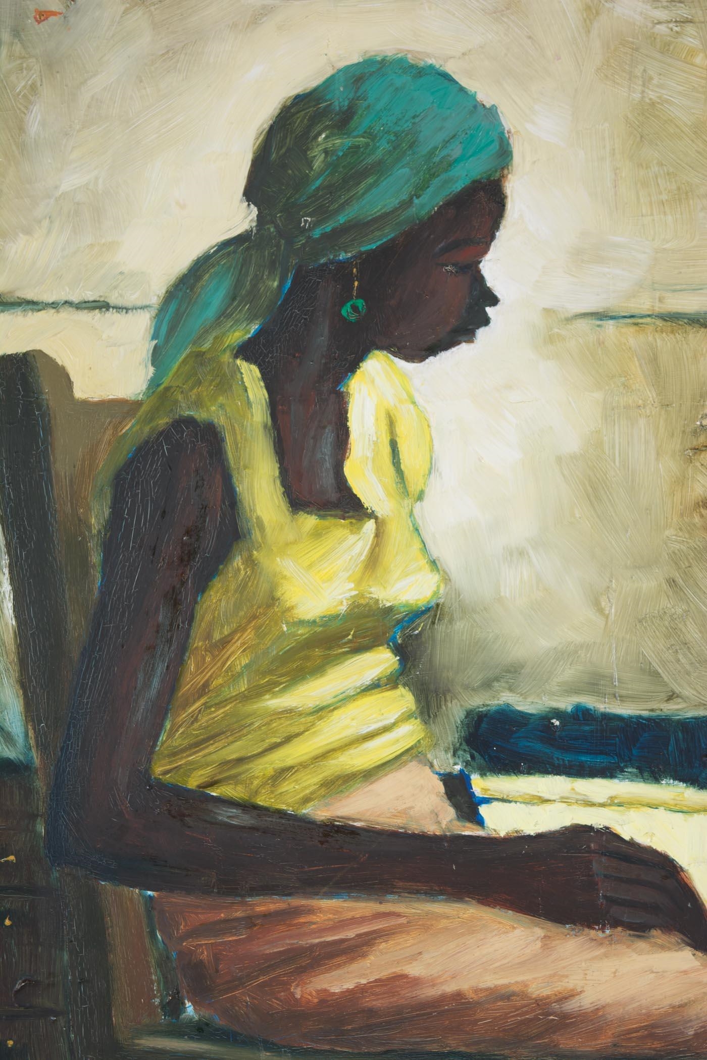 Kolade Oshinowo | KOLADE OSHINOWO OIL ON BOARD | MutualArt