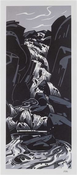 Kyffin Williams | ‡ SIR KYFFIN WILLIAMS RA lithograph - 'Ogwen Falls ...