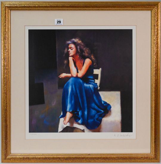 Robert Lenkiewicz | Robert Lenkiewicz (1941-2002) 'Anna Seated' signed ...