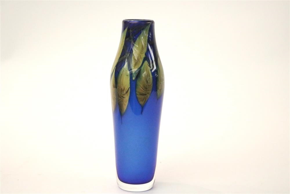 David Lotton | DAVID LOTTON SIGNED AND DATED ART GLASS VASE, 1993 ...