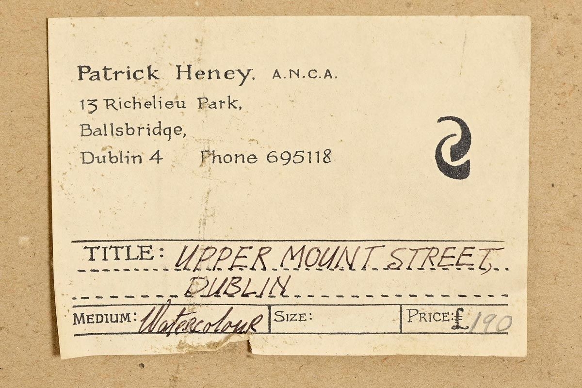 Patrick Heney | Mount St., Dublin | MutualArt