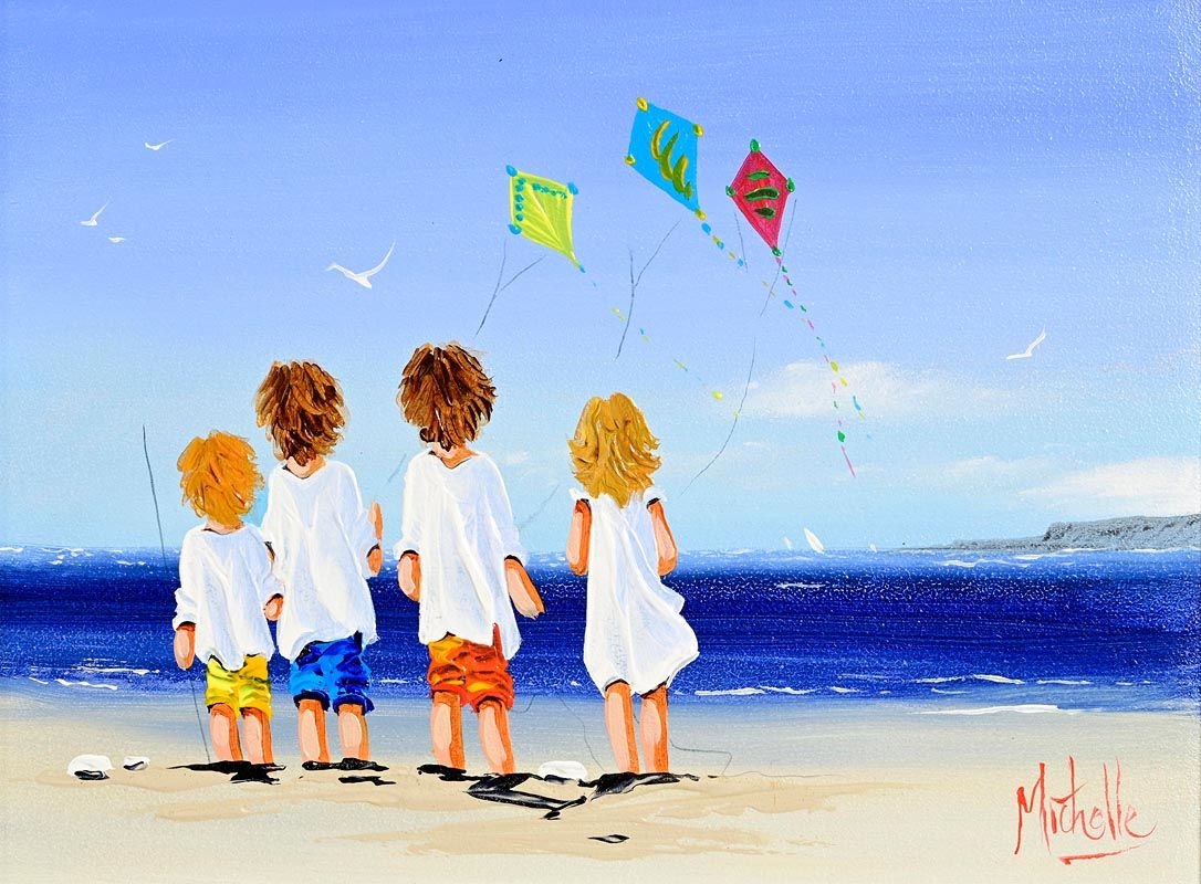 Michelle Carolan | Children at the Beach | MutualArt