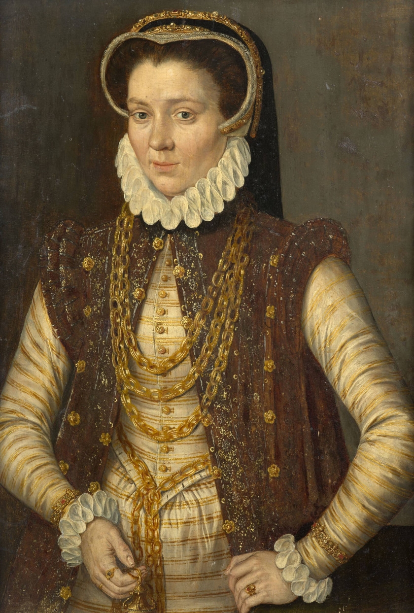 Antonis Dashorst | Portrait d'une dame de qualité (Circa 1520) | MutualArt
