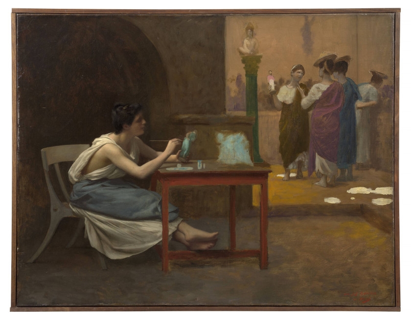 Jean-Léon Gérôme | Sculpturae vitam insufflat pictura ou L'atelier de ...