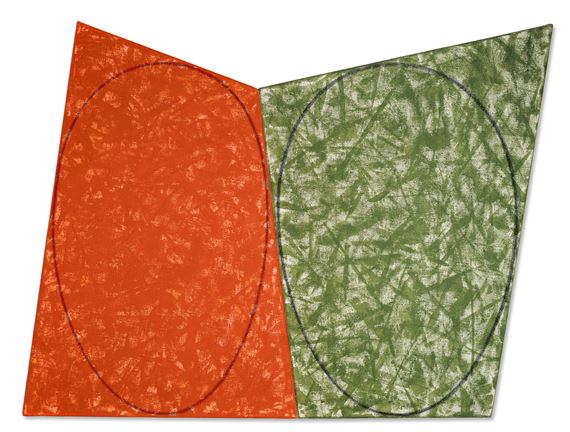 Robert Mangold | Red Ellipse / Green Ellipse, Study (1987) | MutualArt