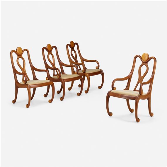 Robert Whitley | Armchairs, set of four (Circa 1980) | MutualArt