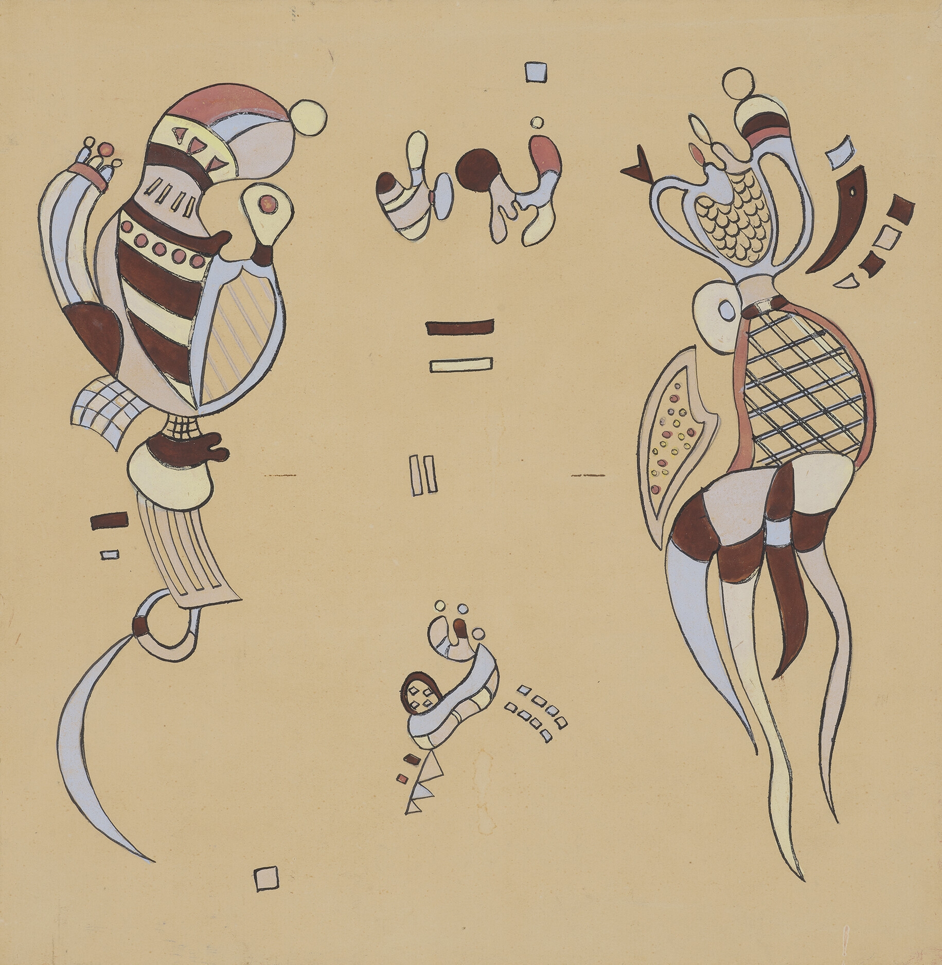 Wassily Kandinsky | Esquisse pour tissu ou Projet pour un fauteuil ...