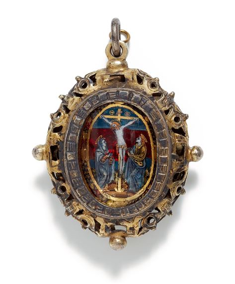 Lombard School, 16th Century | A reliquary pendant with the Crucifixion ...