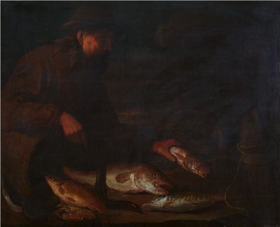 Giuseppe Recco | A still life of watermelon on a silver charger ...