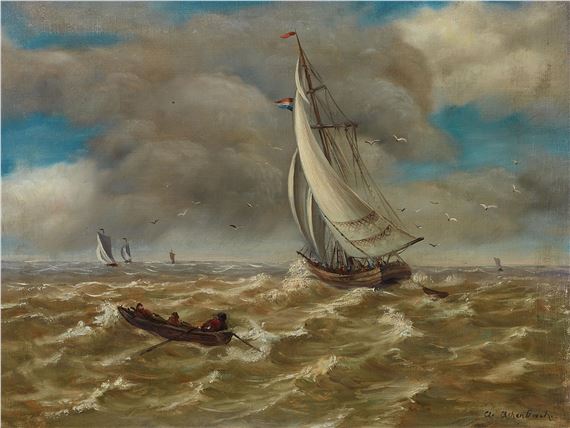 Andreas Achenbach | A Dutch Coastal Landscape | MutualArt