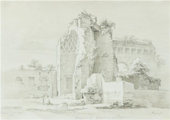 Georg Heinrich Busse | Georg Heinrich Busse The Temple of Venus in Rome ...
