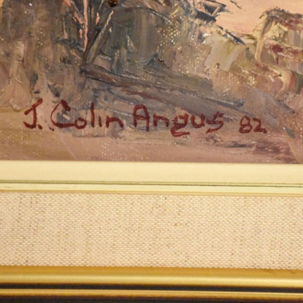 J. Colin Angus | John Colin Angus. Upper Murray landscape. Oil on board ...