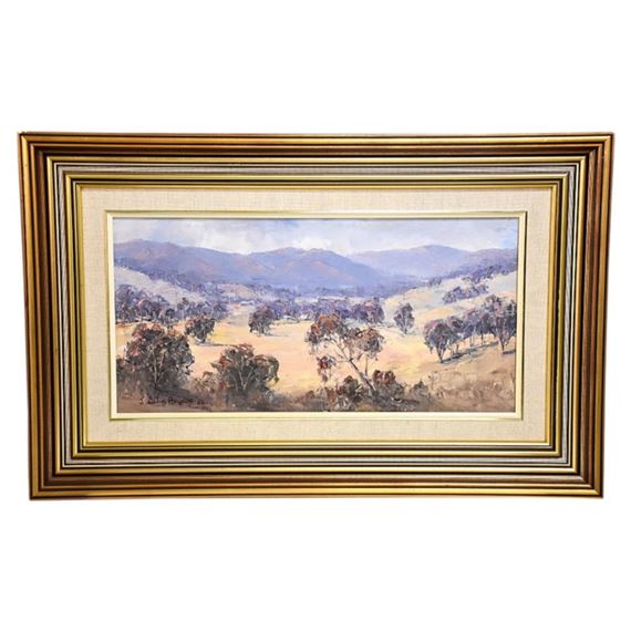 J. Colin Angus | John Colin Angus. Upper Murray landscape. Oil on board ...