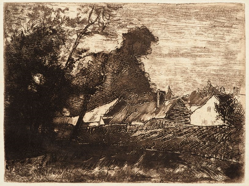 Henri Stanislas Rouart | Thatched cottages | MutualArt