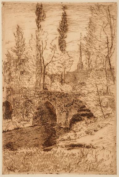 Henri Stanislas Rouart | The Little Bridge | MutualArt