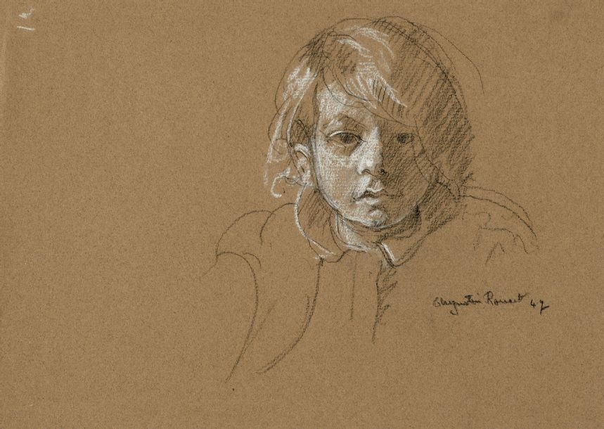 Augustin Rouart | Bust portrait of Jean-Marie at age 4 (47) | MutualArt