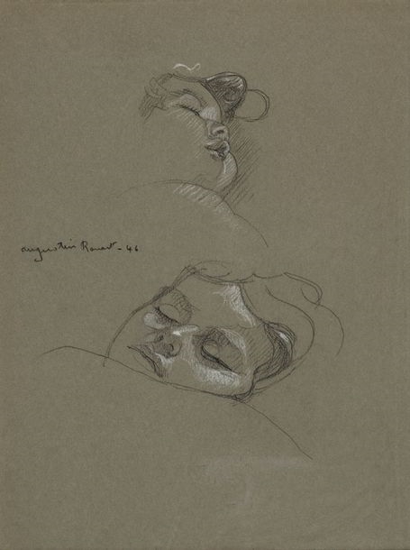 Augustin Rouart | Portrait of Jean-Marie asleep (44) | MutualArt
